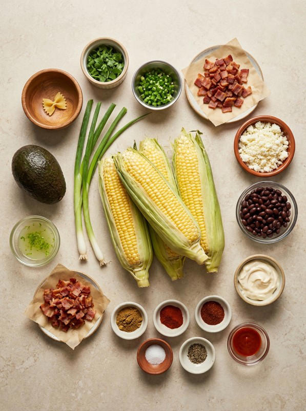 Street corn pasta salad