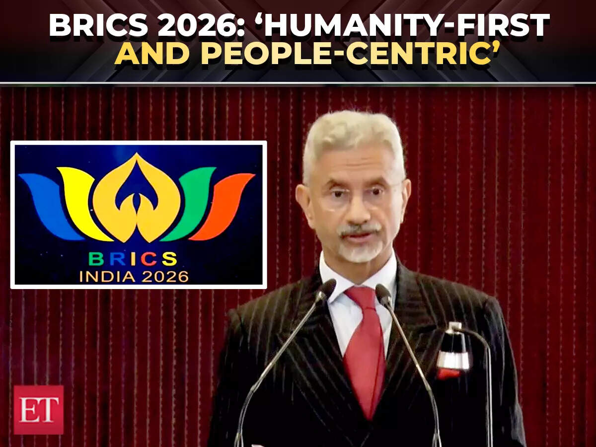India unveils BRICS 2026 theme, logo; Jaishankar stresses 'people ...