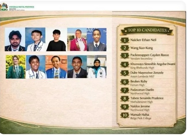 Honouring resilience: KwaZulu-Natal's top 10 matric achievers of 2025