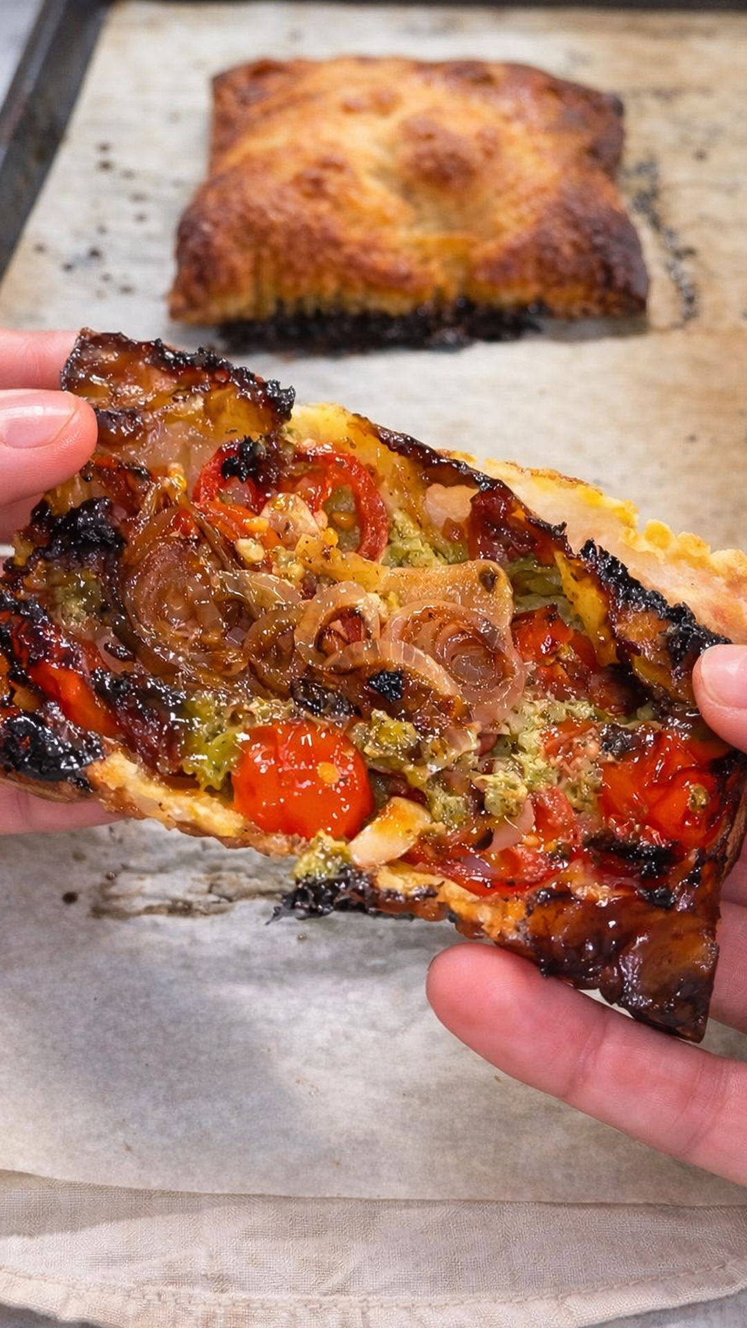 Making vegan upside down puff pastry