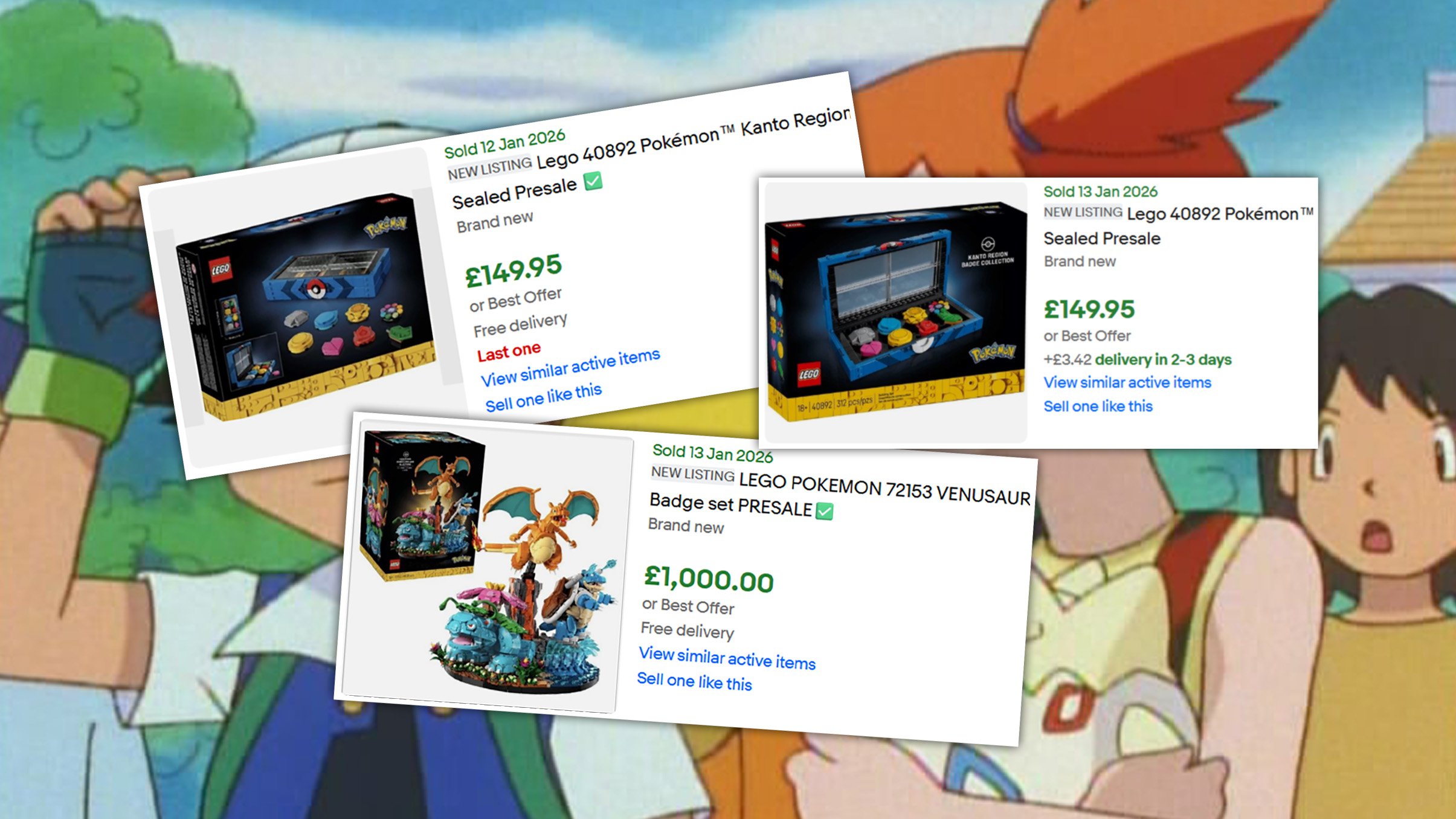 Lego Pokémon sets are being sold for £2,500 on eBay
