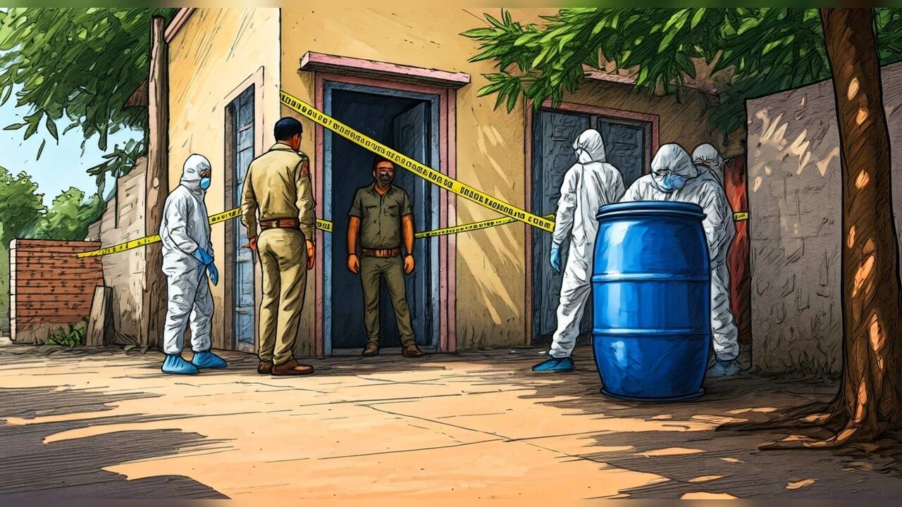 Firozabad 'drum' murder: Husband kills wife over dispute, body found ...