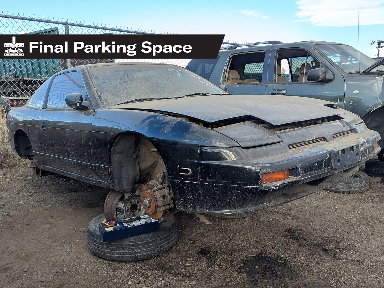 Final parking space: 1990 Nissan 240SX hatchback