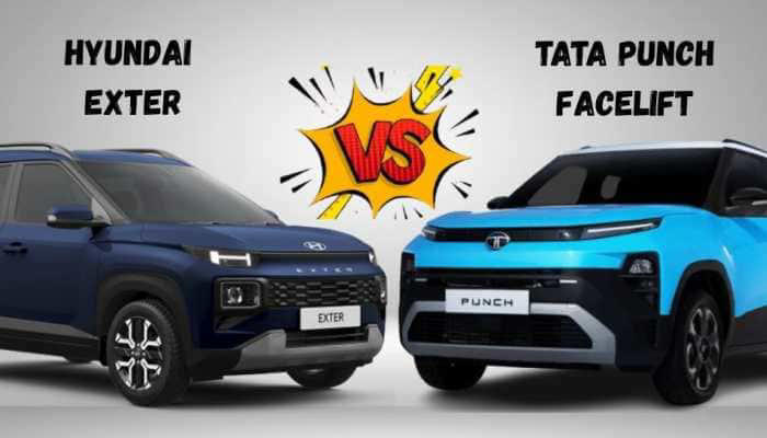 Tata Punch facelift vs Hyundai Exter: Price, engine, safety, build ...
