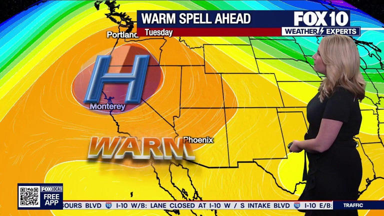 Arizona weather forecast: High pressure system brings above-average ...