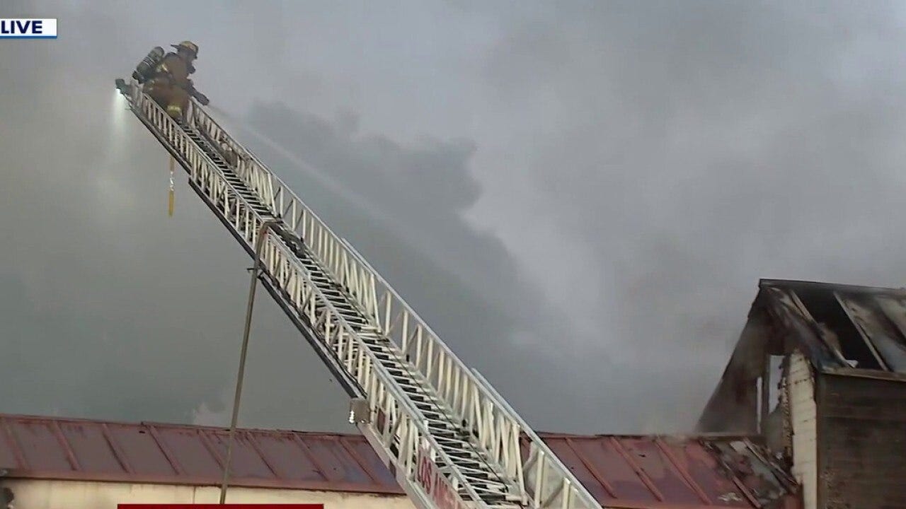 Fire tears through Winnetka office building