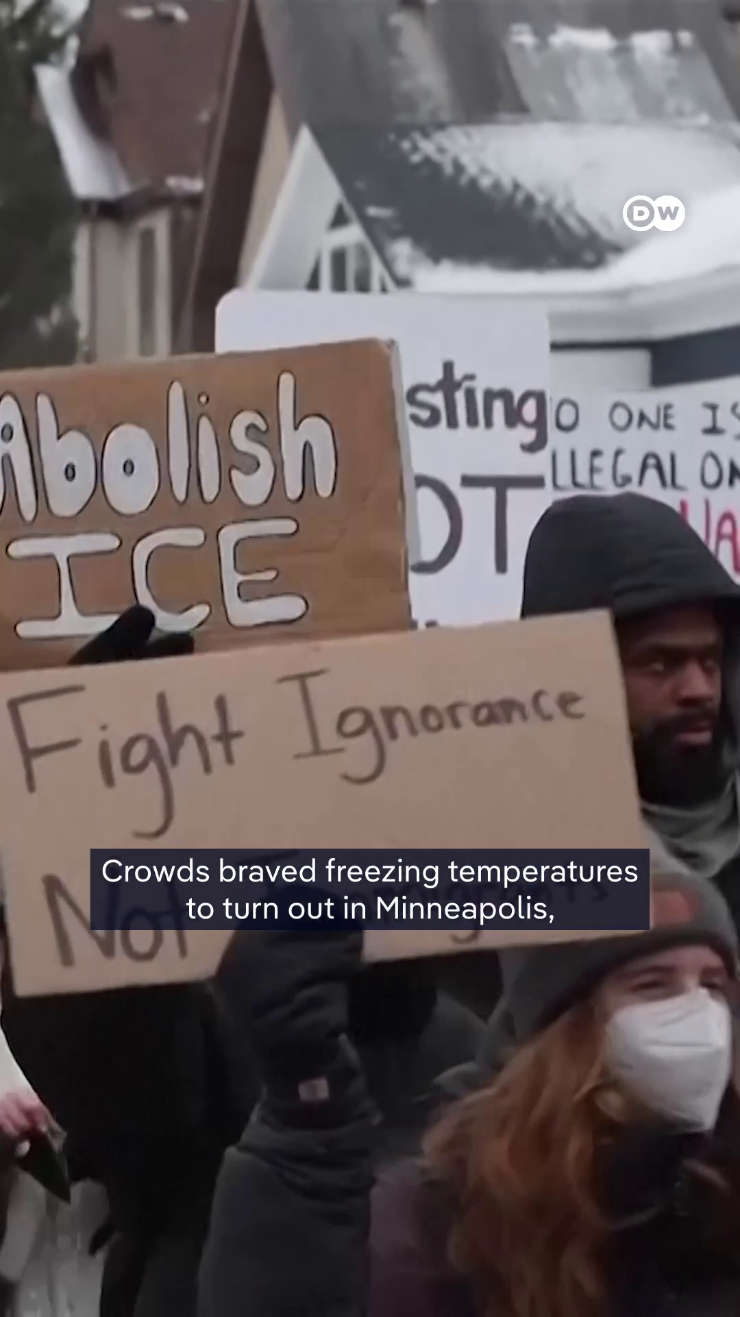 Tens of thousands protest in Minnesota after ICE killing