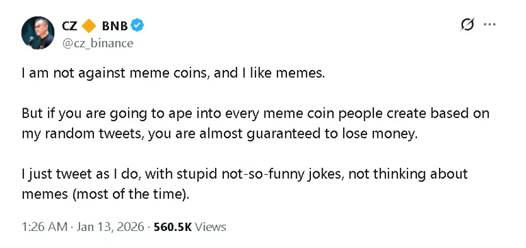 Binance founder CZ tells traders to stop 'aping' into meme coins ...