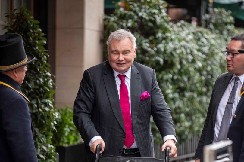 Richard Keys smiles with Eamonn Holmes after 'crass' Gabby Logan tribute