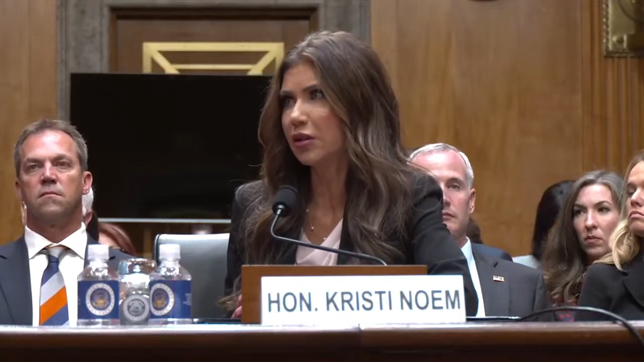 'Subsidizing your national tours': Kristi Noem trembles as senator ...