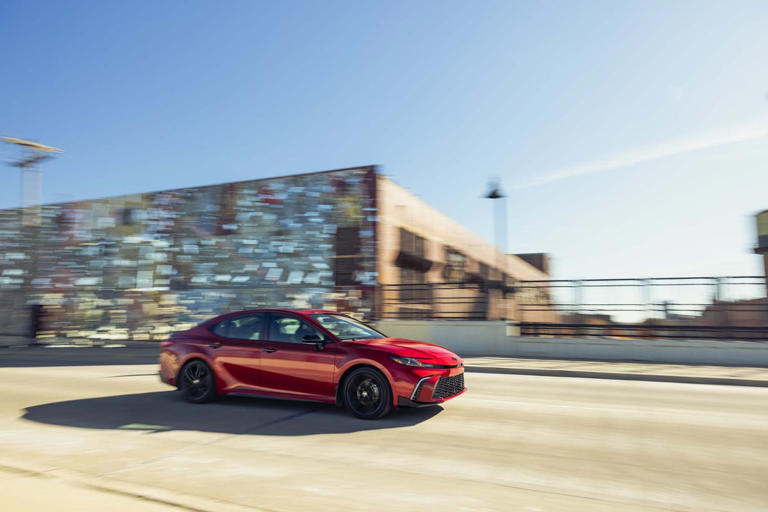 View exterior photos of the 2026 Toyota Camry Nightshade