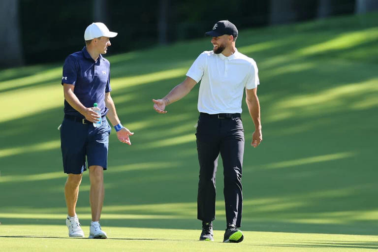 What Stephen Curry learned from Jordan Spieth after playing a round of ...