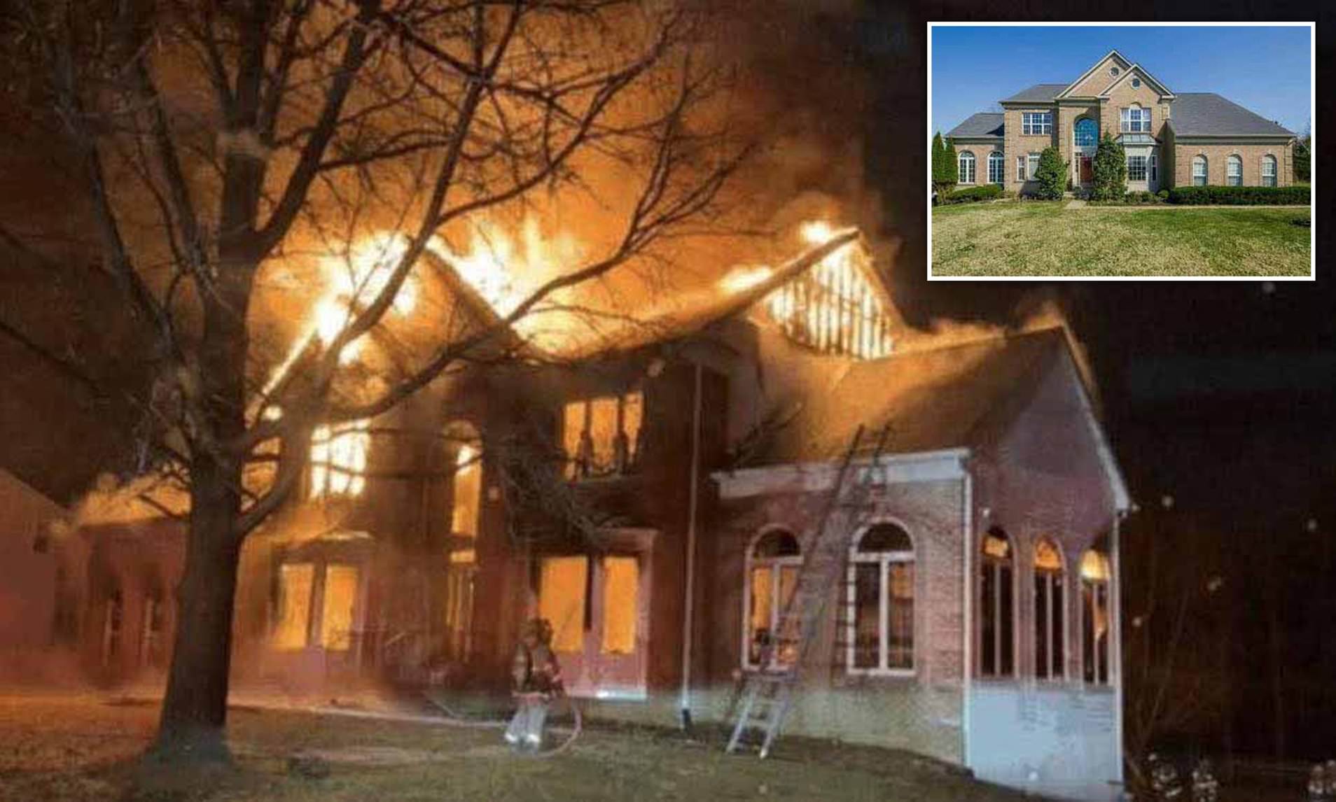$1m mansion is completely destroyed by fire thanks to owner's act of ...