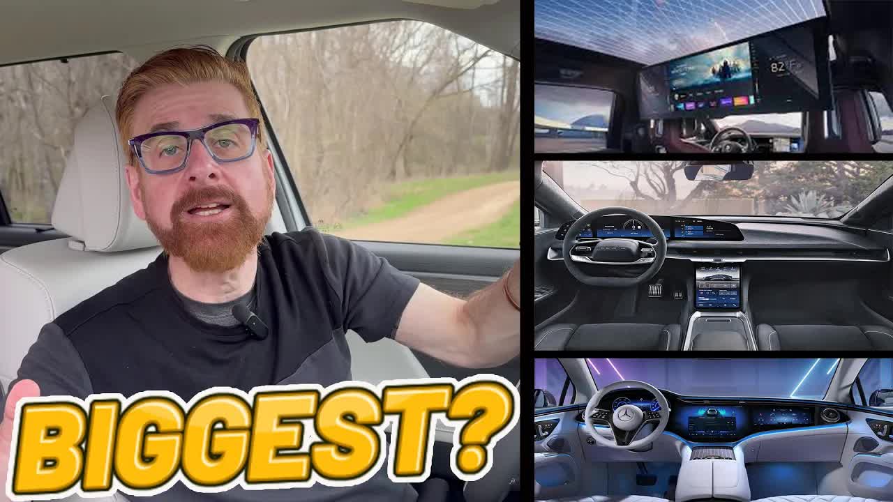 Exploring car touchscreen sizes: Mercedes EQS, Cadillac Celestiq & more!