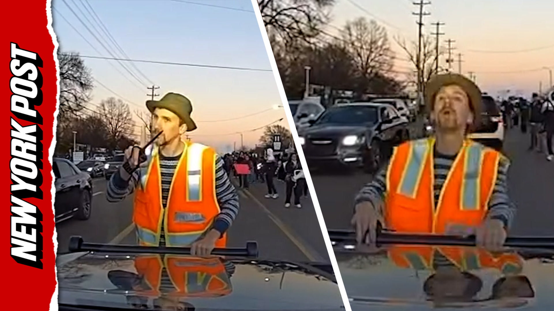 Police dashcam refutes claim man was 'run over' at anti-ICE protest in ...