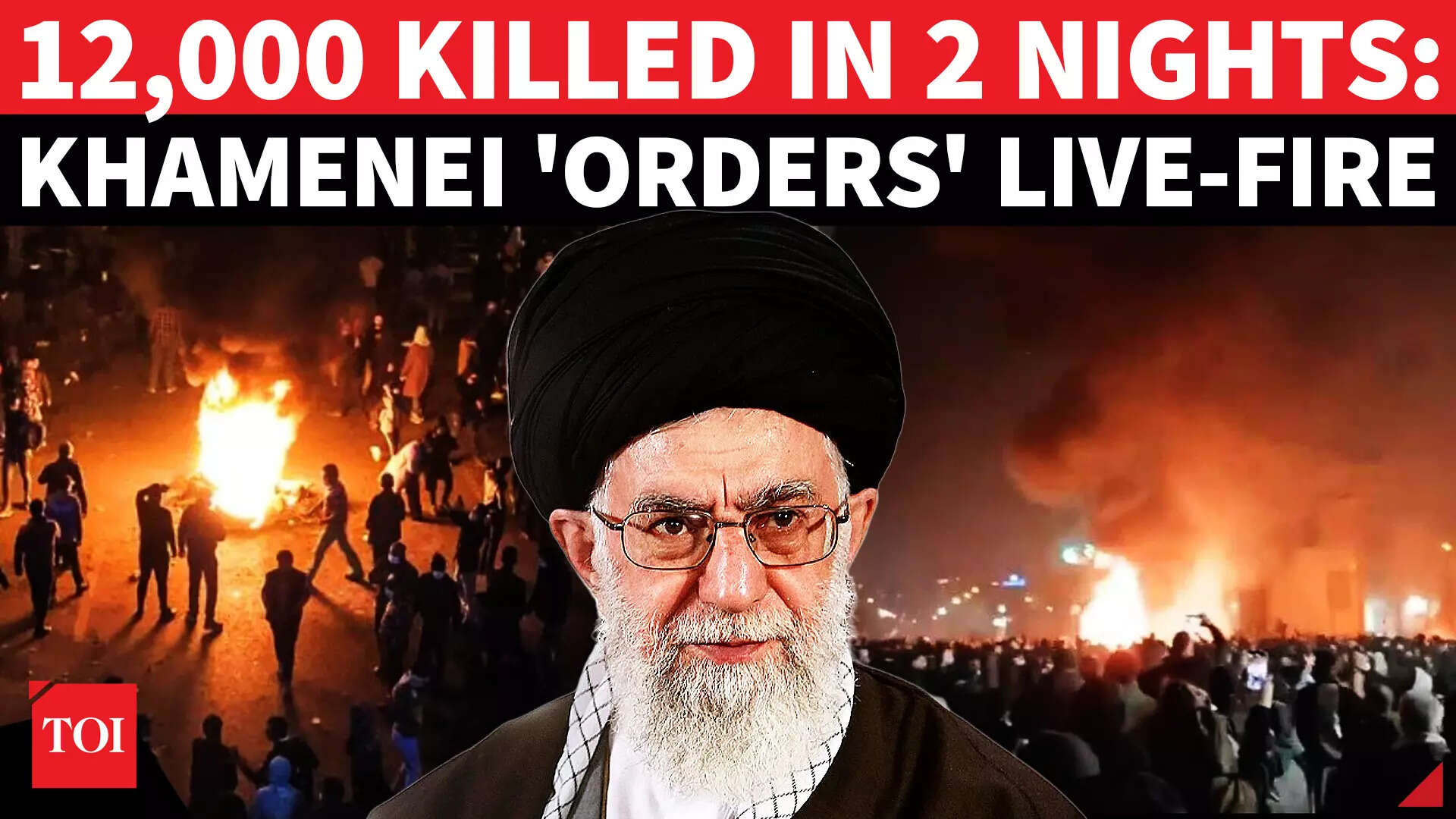 Khamenei 'orders' IRGC, Iran police to 'shoot at sight'; 12,000 killed ...