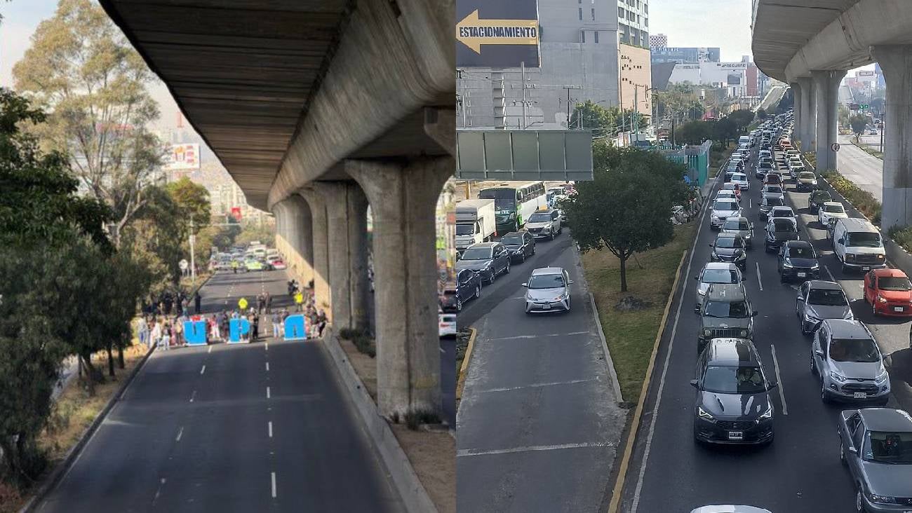 Video: Bloqueo en Periférico Sur colapsa la circulación en ambos sentidos