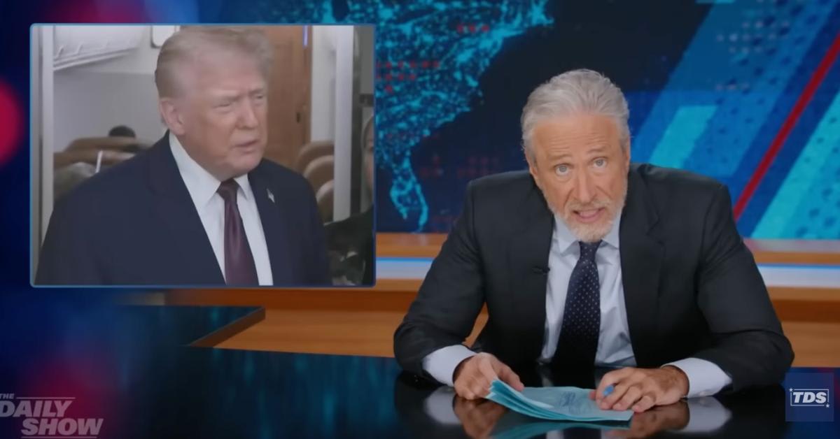 Jon Stewart mocks 'doddering old man' Donald Trump for pausing ...