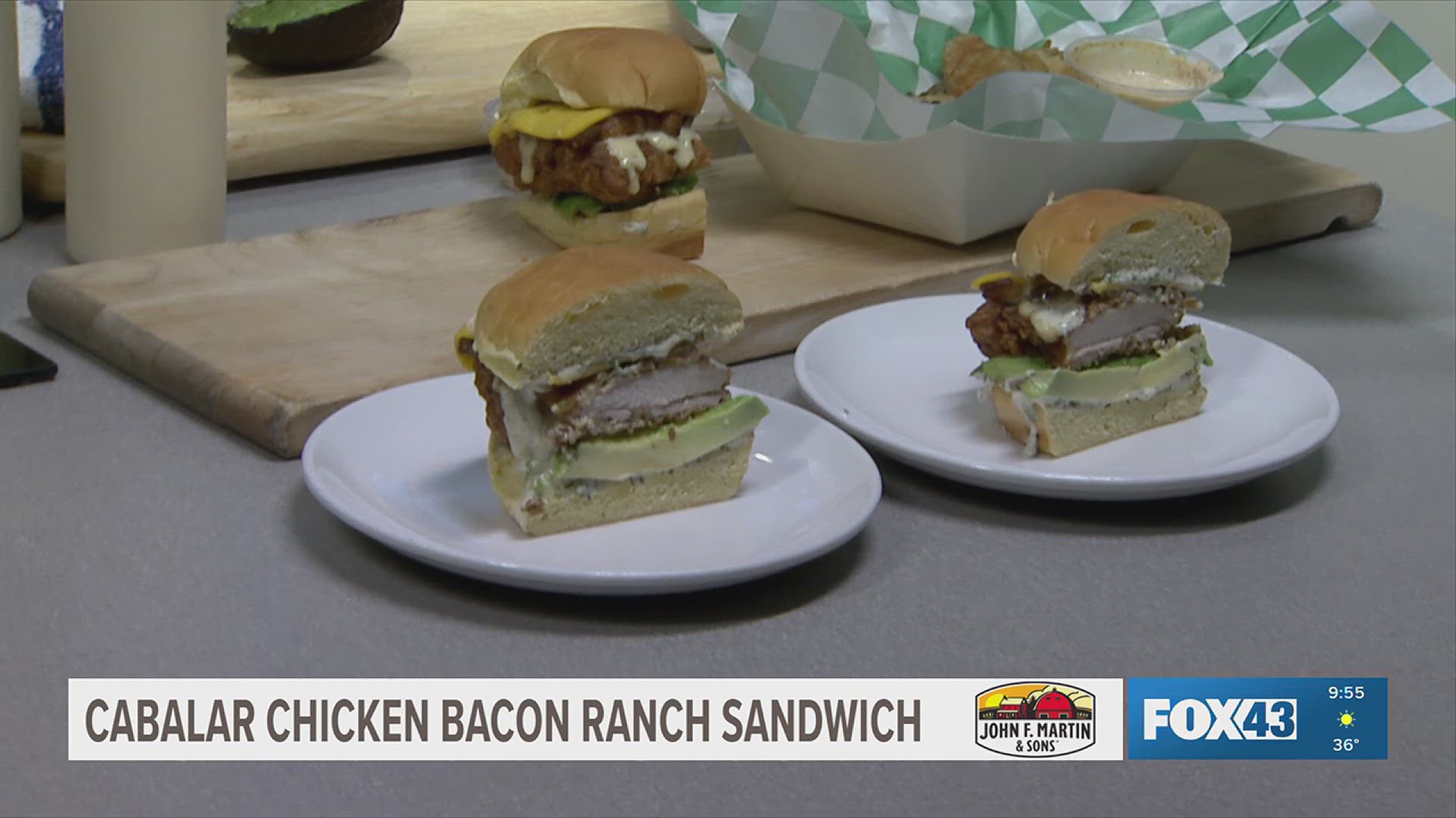 The FOX43 morning team tries Cabalar's chicken bacon ranch sandwich