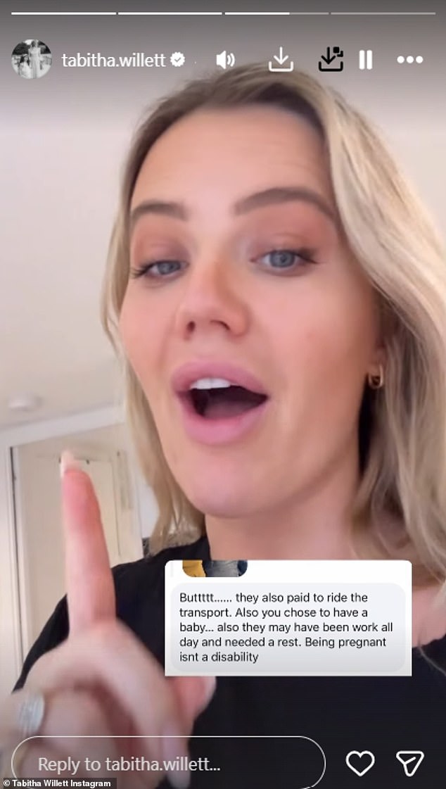 Pregnant Tabitha Willett sparks debate as she claims 'no men stood up ...