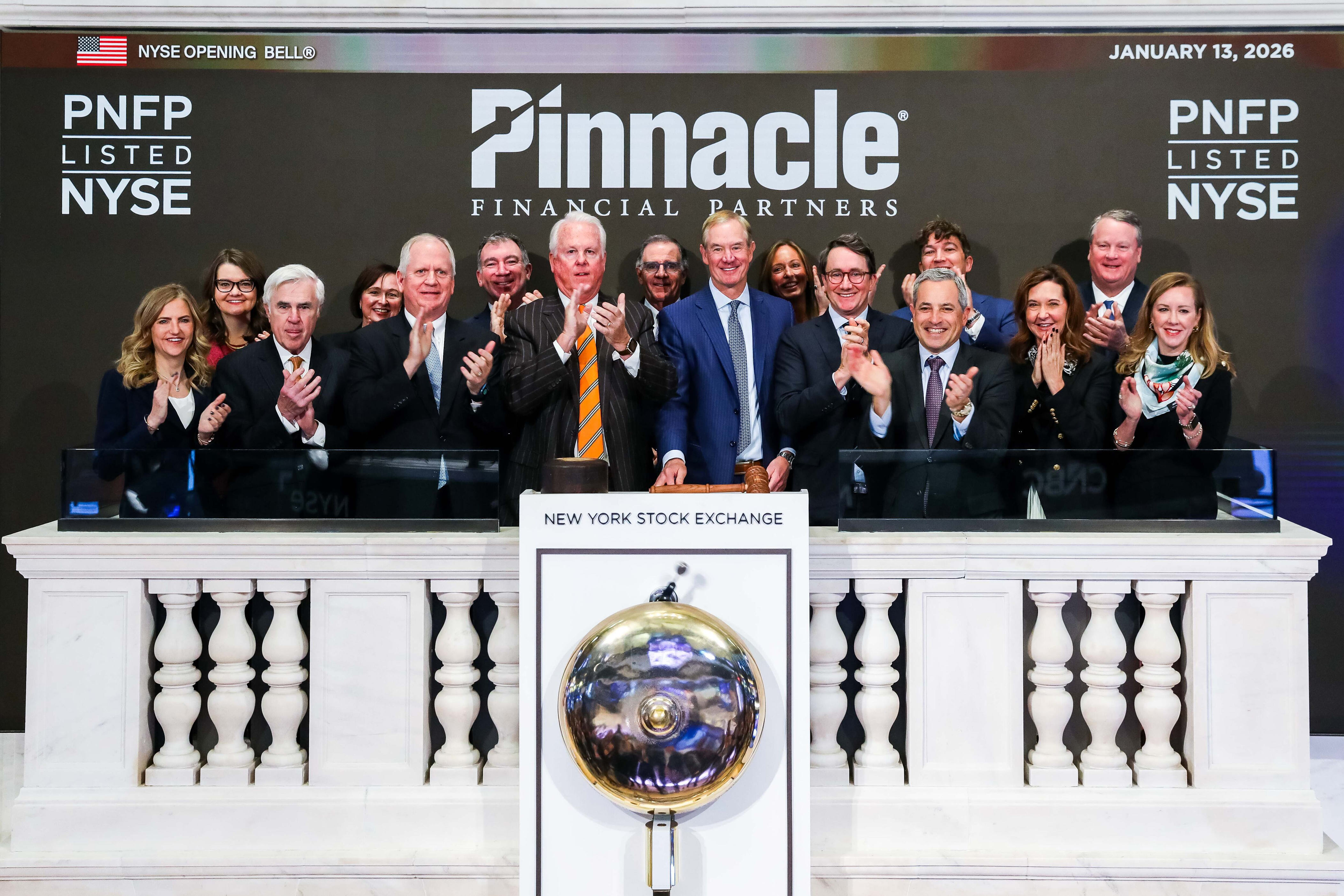 Newly merged firm 'Pinnacle' rings opening bell for NYSE
