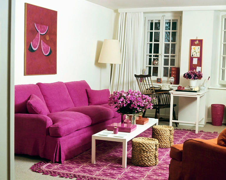 I was nervous to decorate with pink, but Audrey Hepburn's chic fuchsia ...