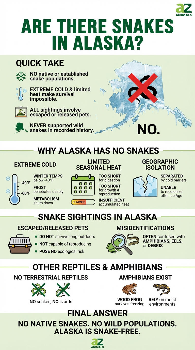 Why Alaska’s wilds freeze out snakes—but not bears