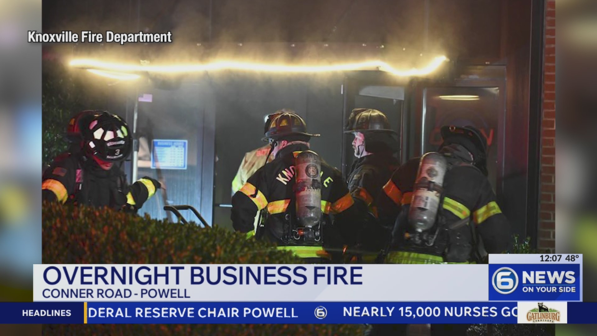 Significant damage after fire at Powell restaurant