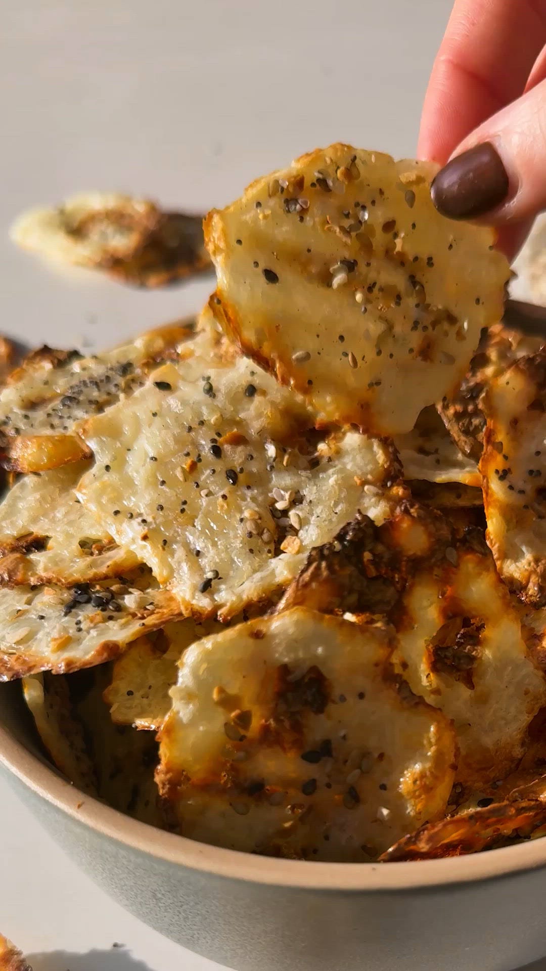 2-ingredient cottage cheese chips