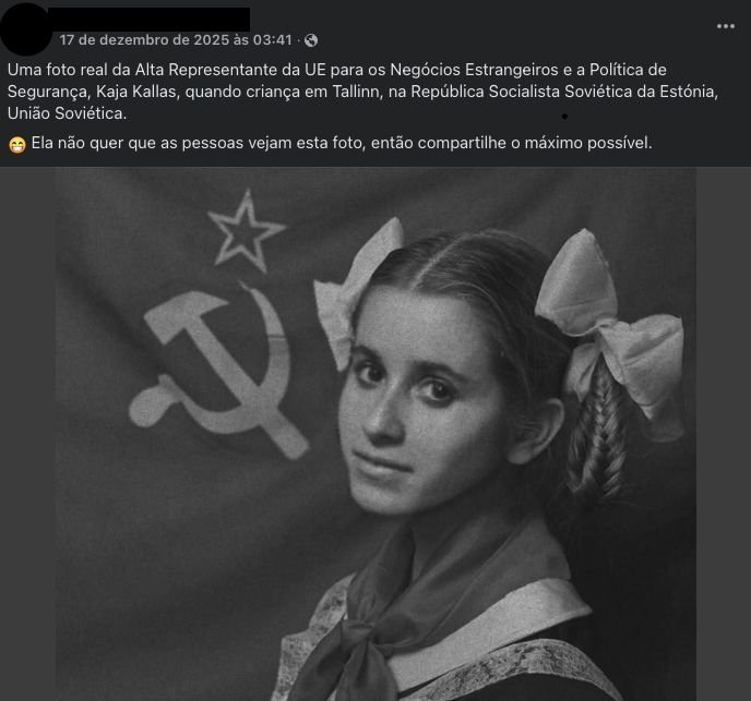 Líder da diplomacia da UE com bandeira da União Soviética?