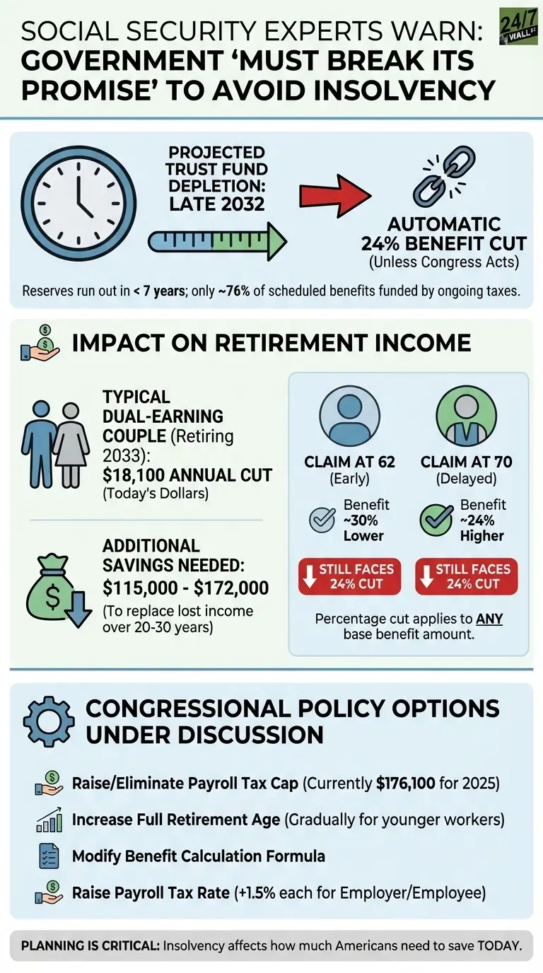 Social Security experts warn the government 'must break its promise on ...