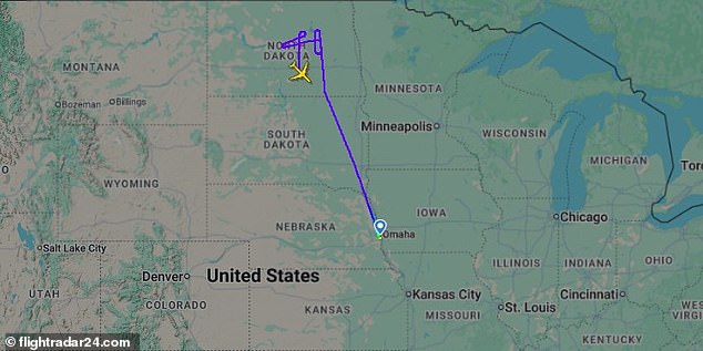 US Air Force's warhead tracking jet makes rare flight over states home ...