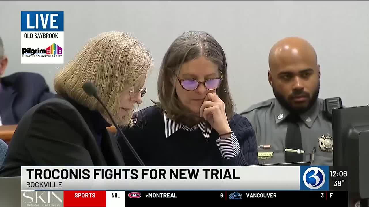 Troconis returns to court in bid for new trial