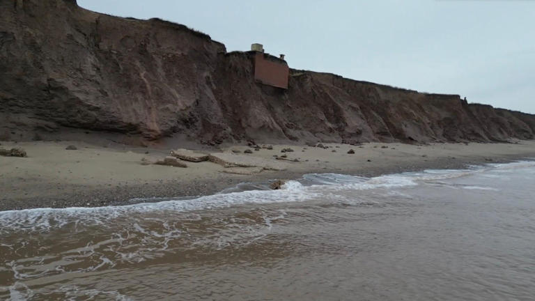 Nuclear bunker nears collapse due to erosion