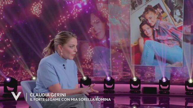 Claudia Gerini e il rapporto con la sorella Romina