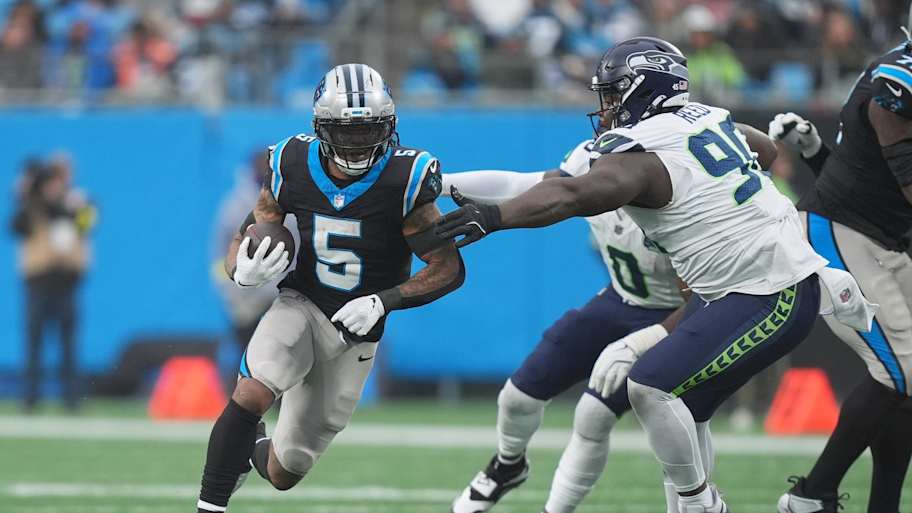 Rico Dowdle points finger at Panthers' O-line after late-season fade