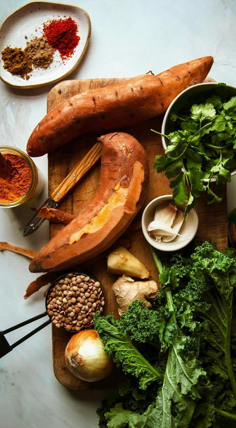 Creamy sweet potato soup