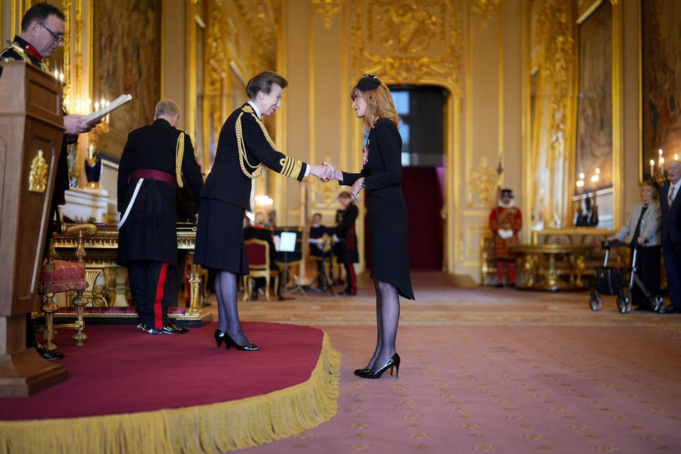 Anne awards the face of BBC Scotland with MBE at Windsor Castle