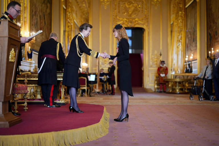 Anne awards the face of BBC Scotland with MBE at Windsor Castle