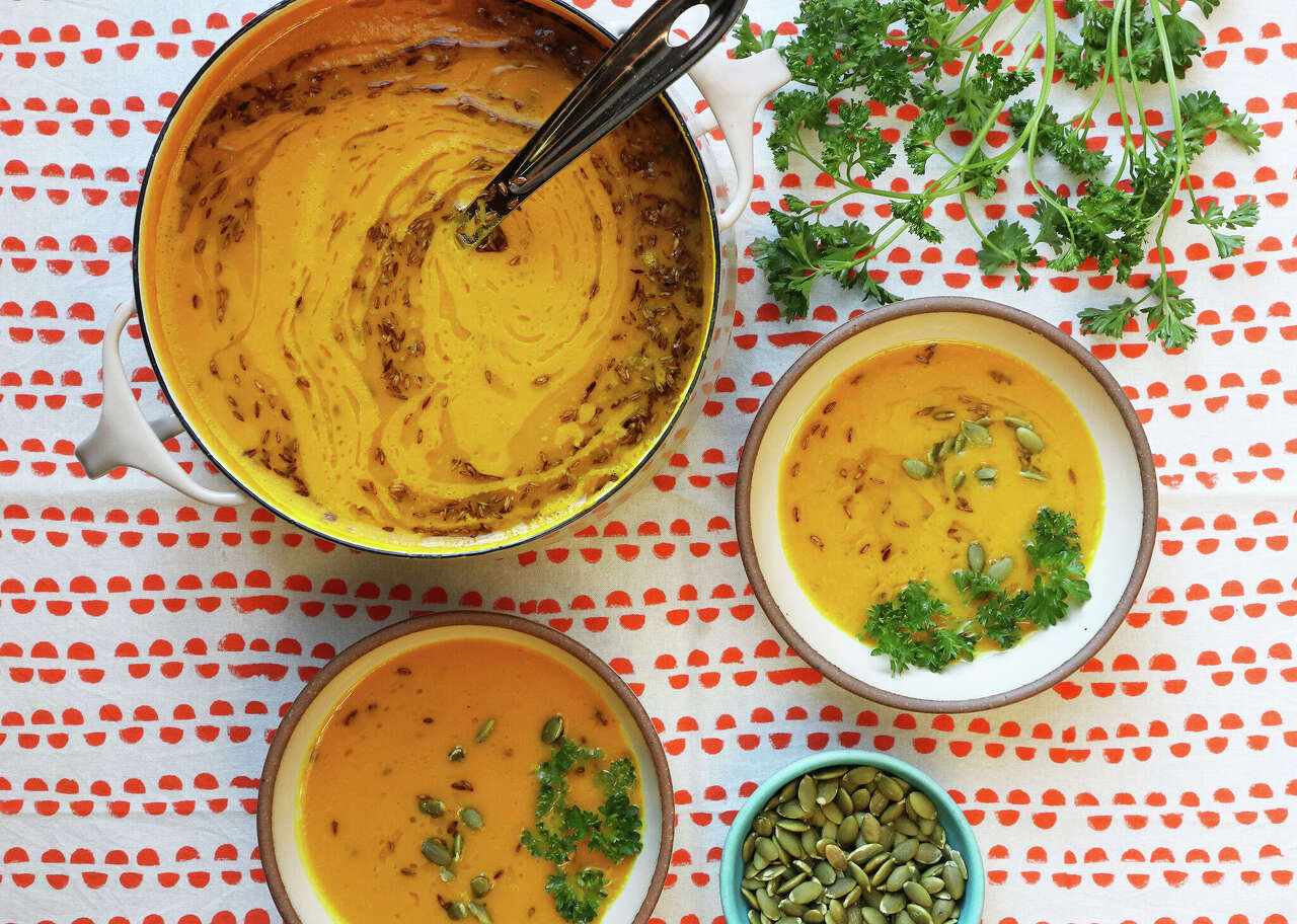This butternut turmeric soup is a healing bowl for Houston's cool weather