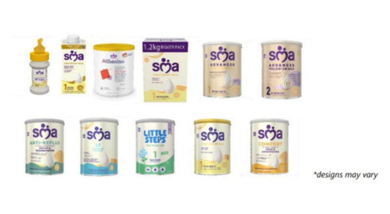 Significant widening of SMA infant formula recall over risk of nausea ...