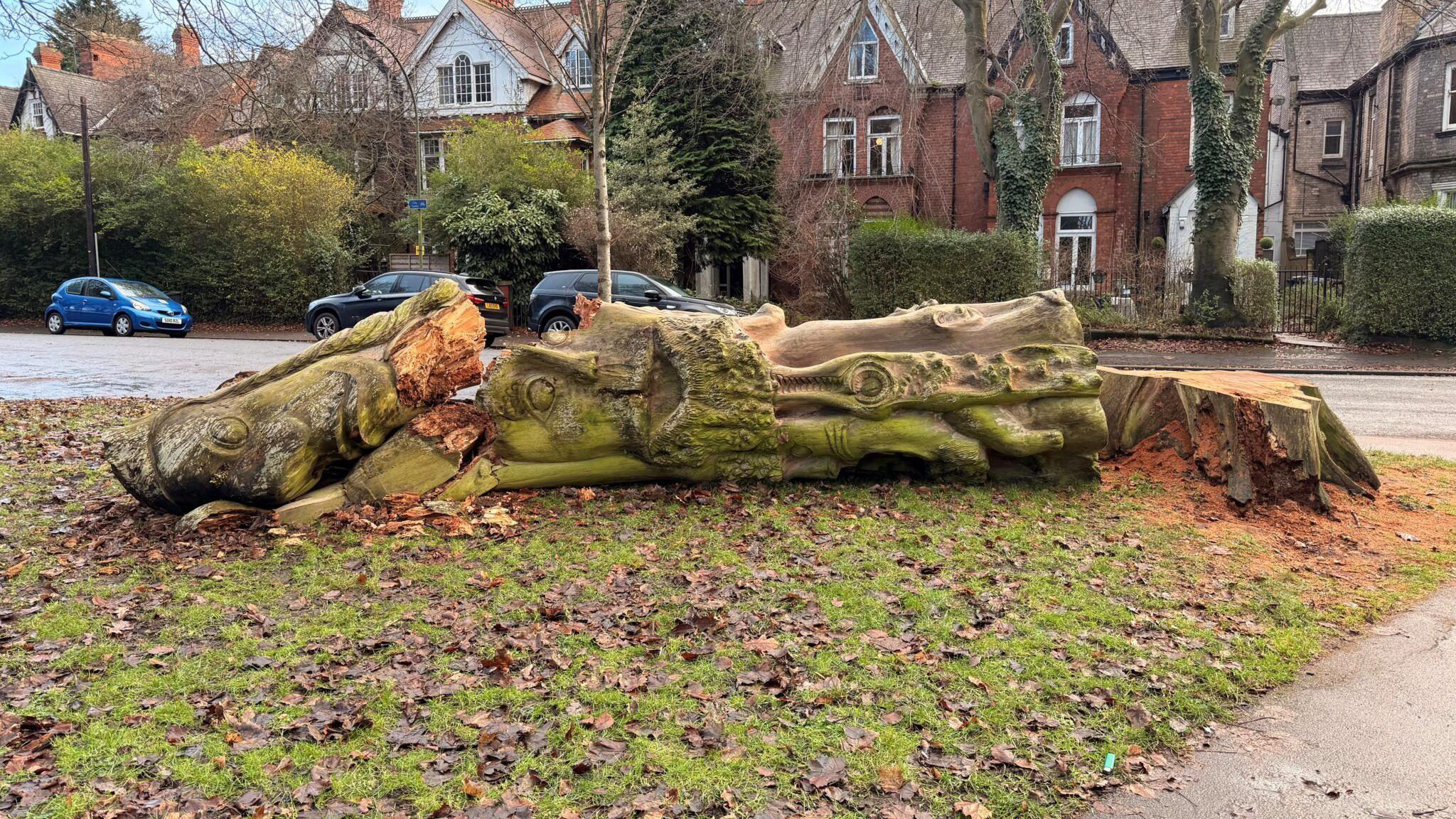 Landmark sculpture cut down over safety concerns