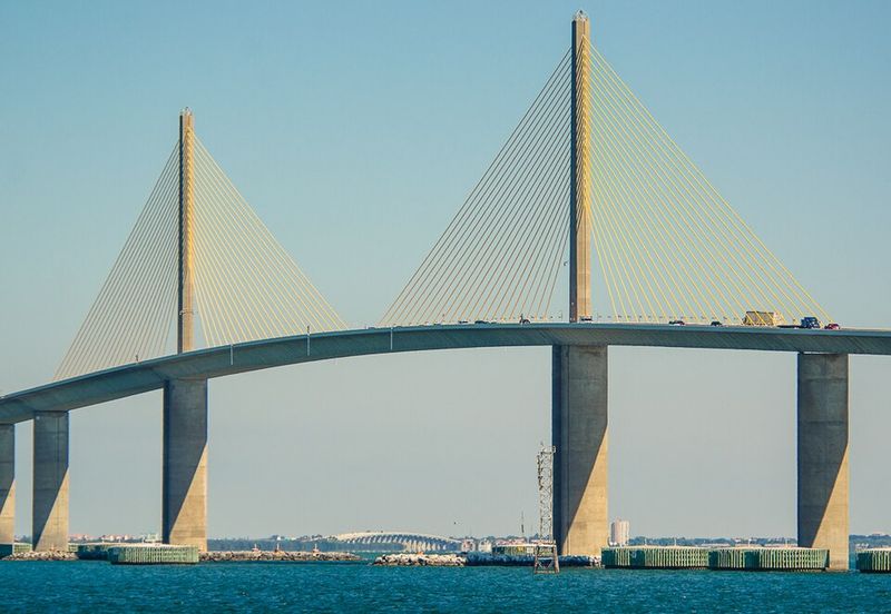 The Sunshine Skyway Bridge stands out as Florida’s scariest bridge to cross