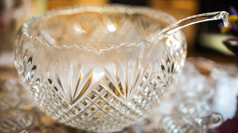 The easiest Dollar Tree storage DIY you can make using a punch bowl