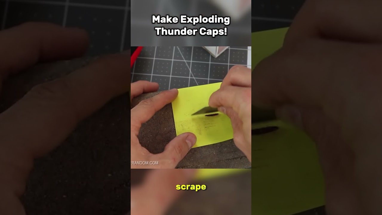 Demonstrating classic thunder caps and how they create sound