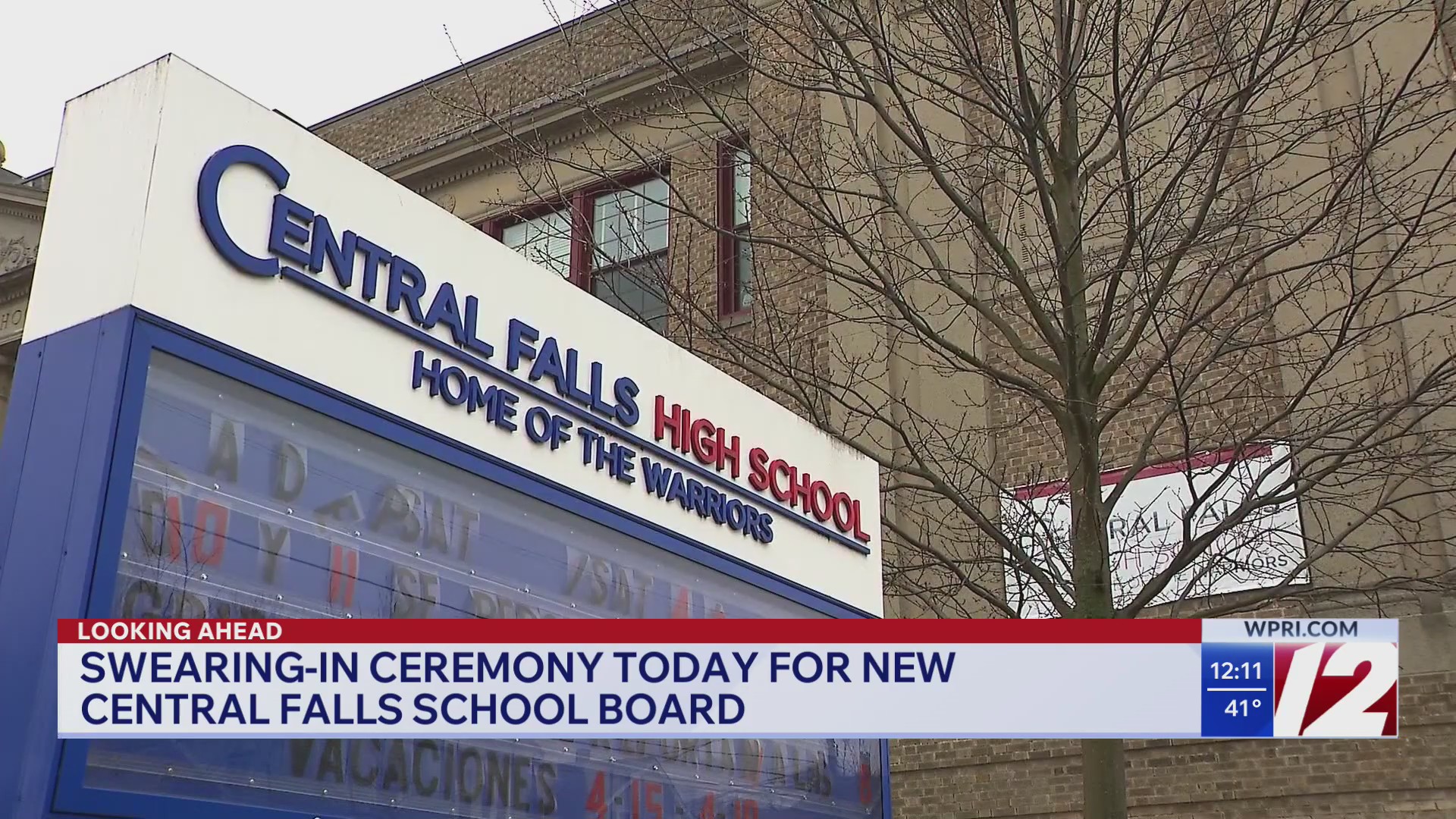 Ceremony to be held for swearing in of new Central Falls school board