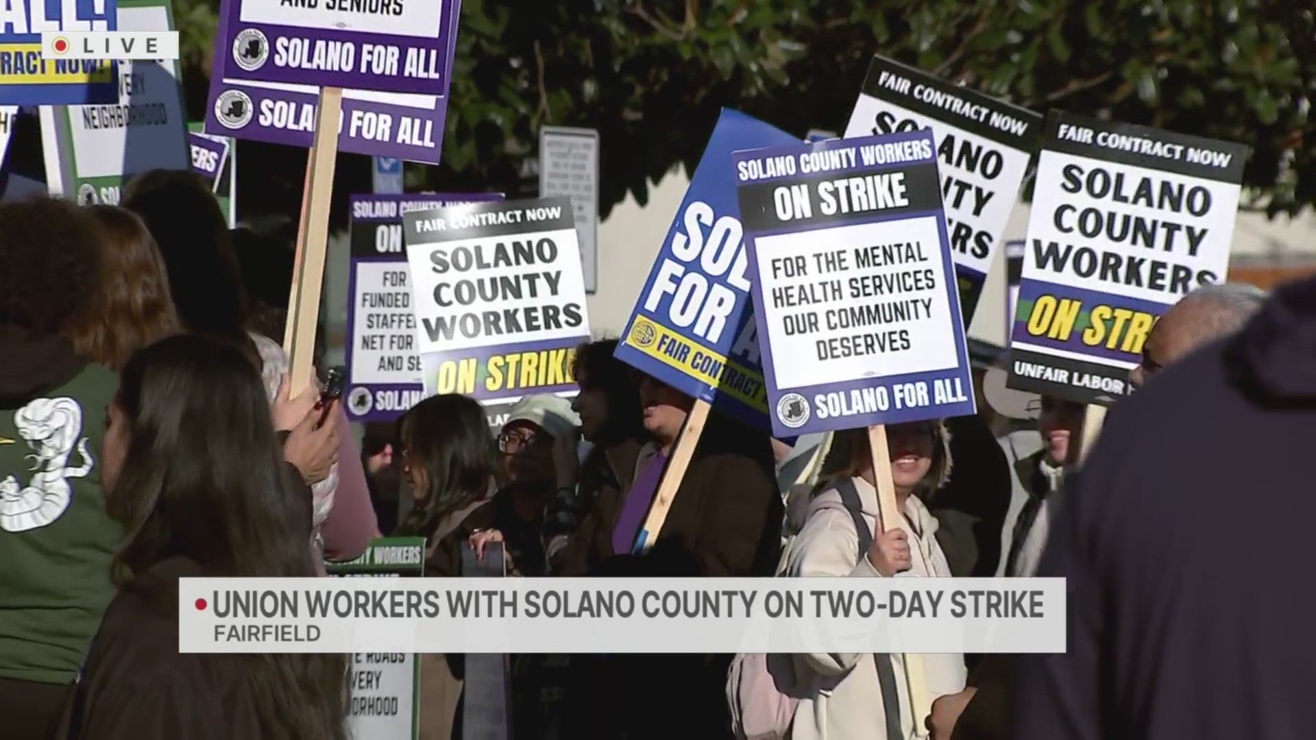 Union workers with Solano County on two-day strike