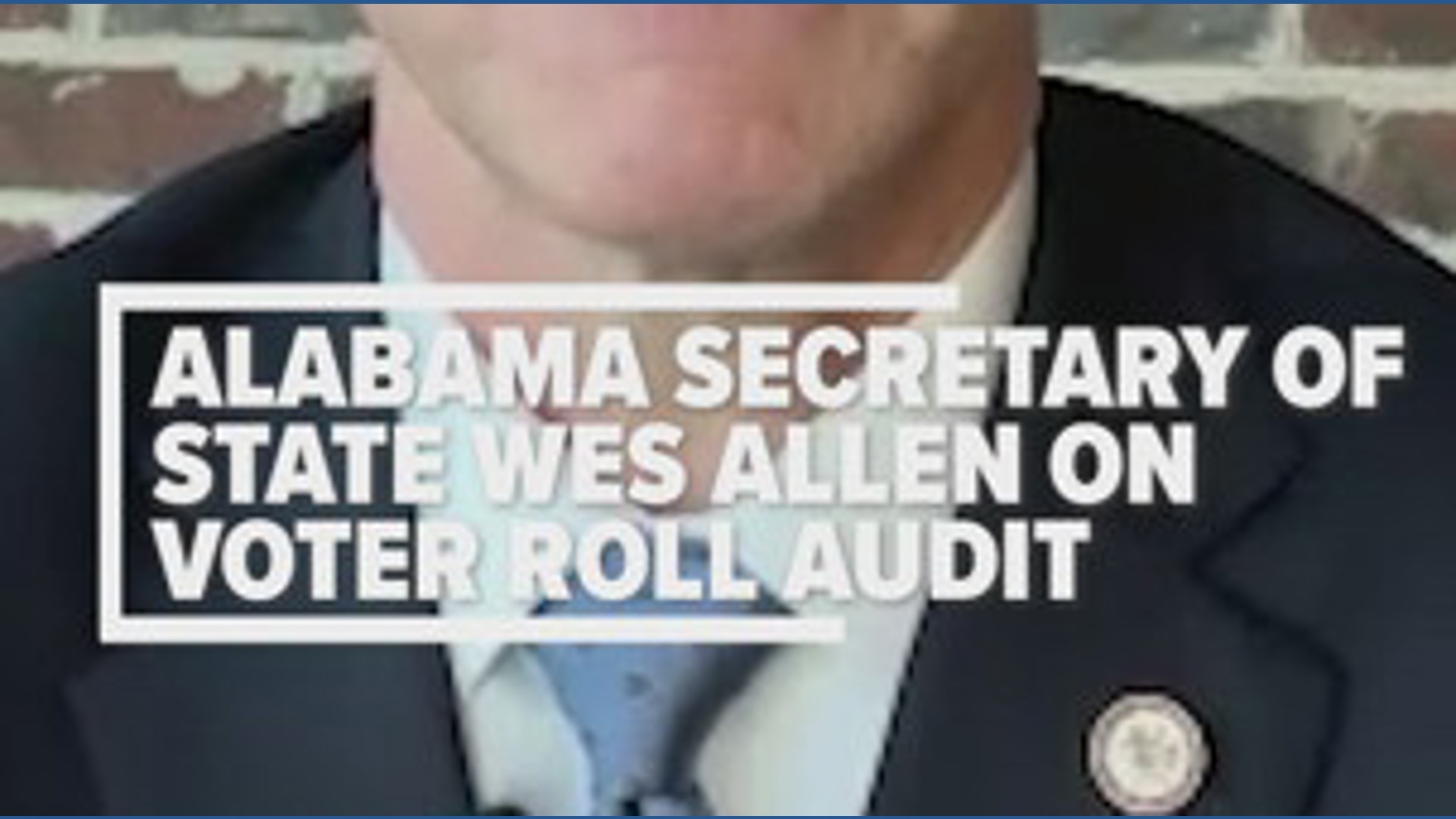Alabama Secretary of State Wes Allen on voter rolls audit