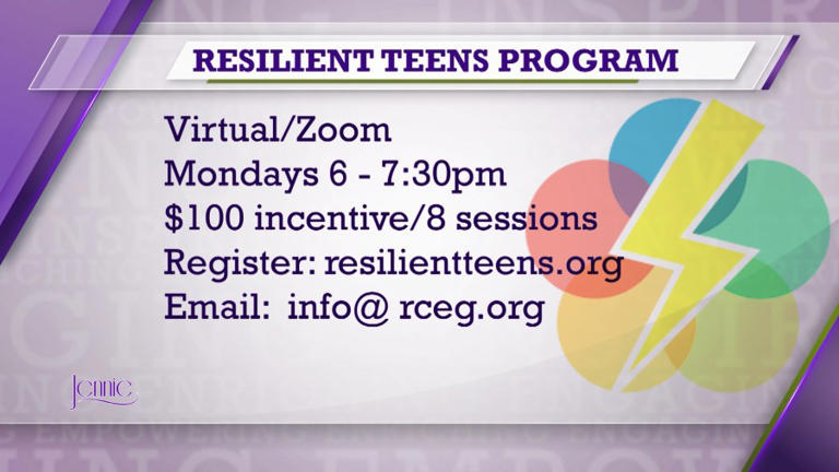 JENNIE: Resilient Teens program begins new session Jan. 26th AND ...