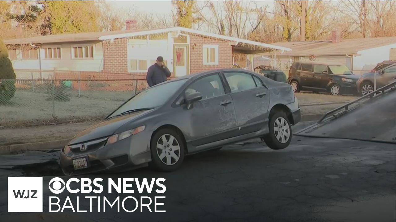 Watermain break causes flooding, sinkhole in Baltimore County